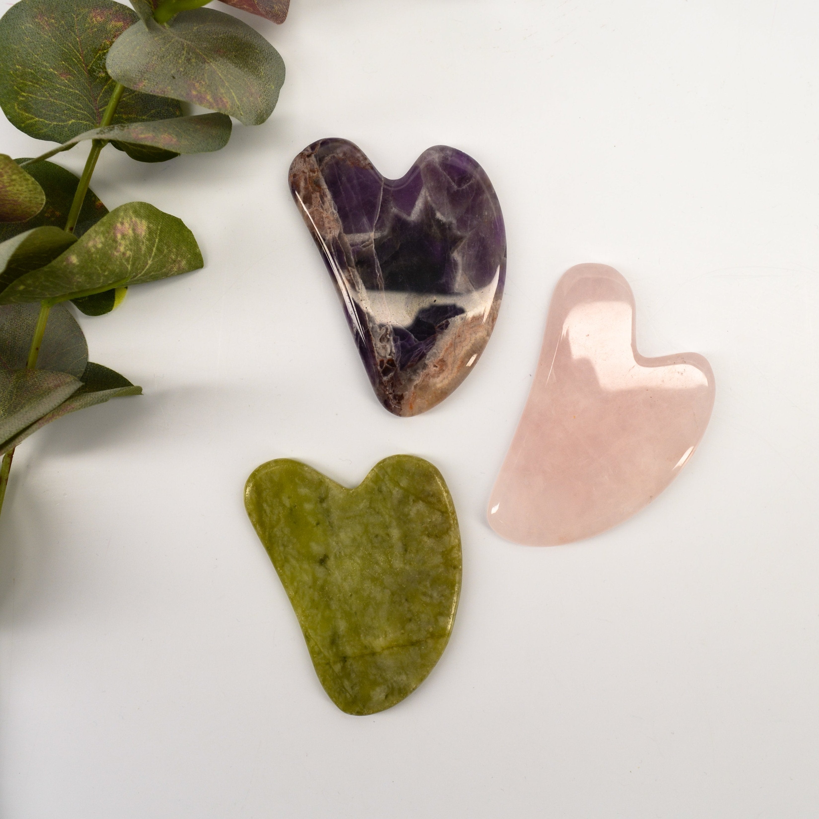 Gemstone Gua Sha Facial Stone | Plastic Free | Marley's Monsters
