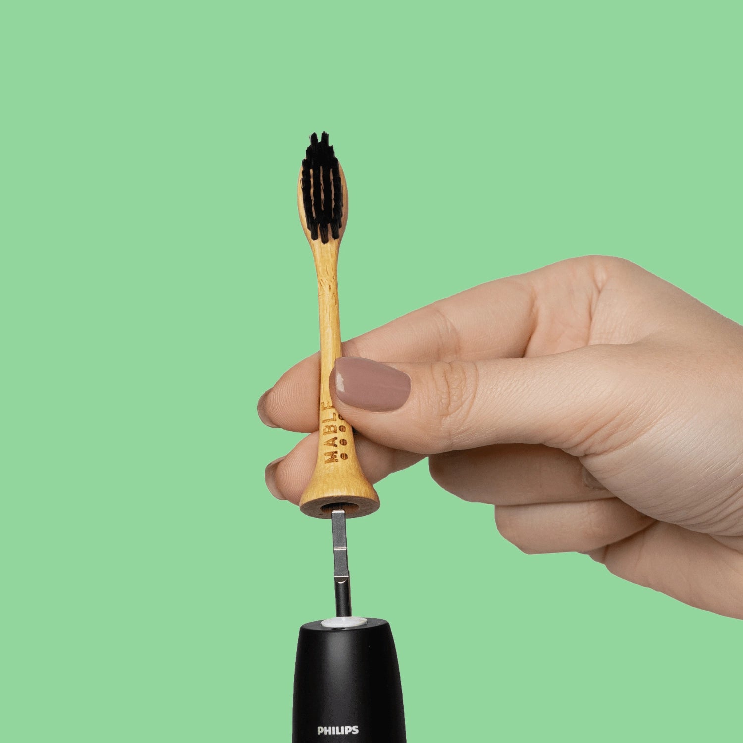 Bamboo Toothbrush Head compatible with Phillips Sonicare: Pack of 4 ...