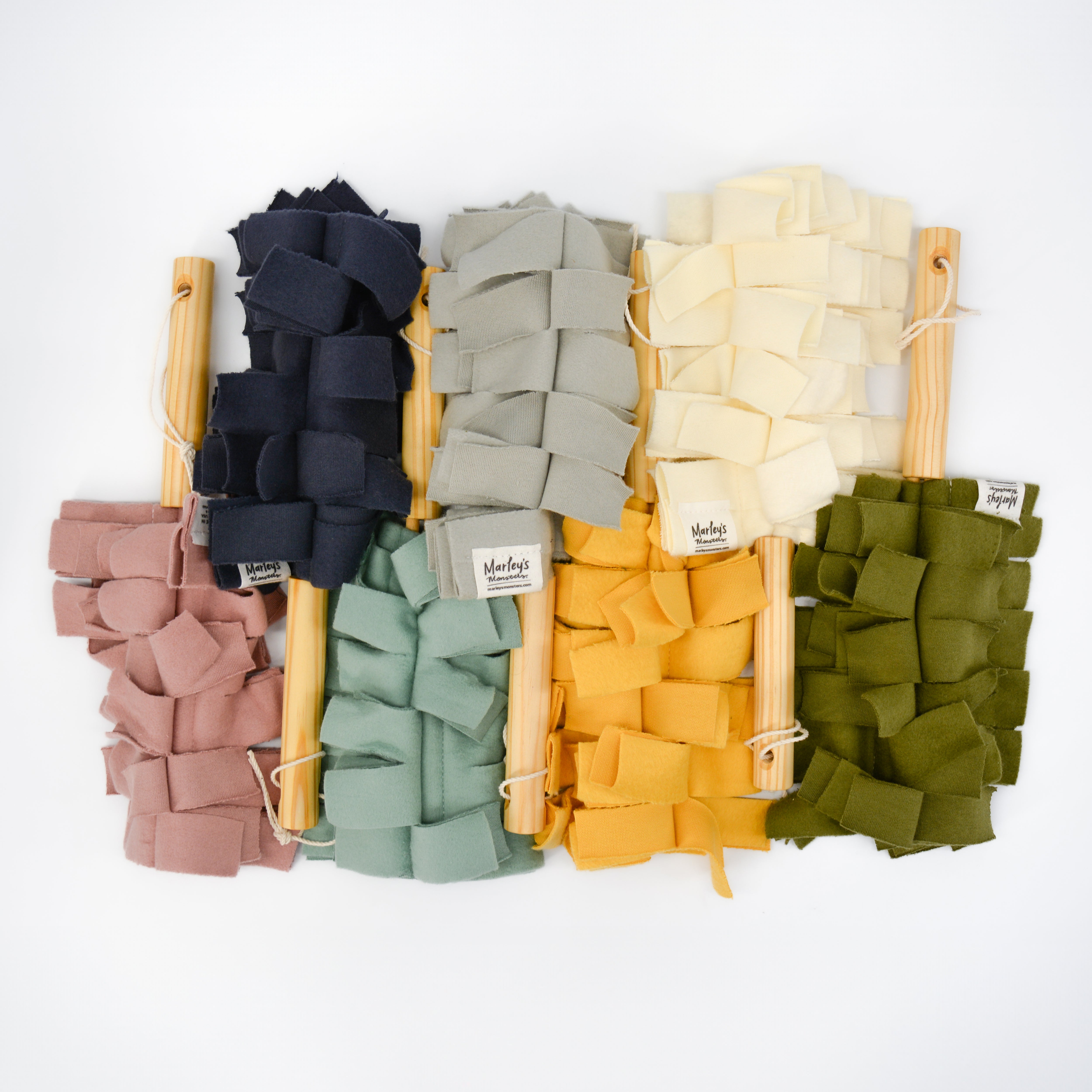 Marley's Monsters Wood Handled Washable Duster: Organic Cotton Head