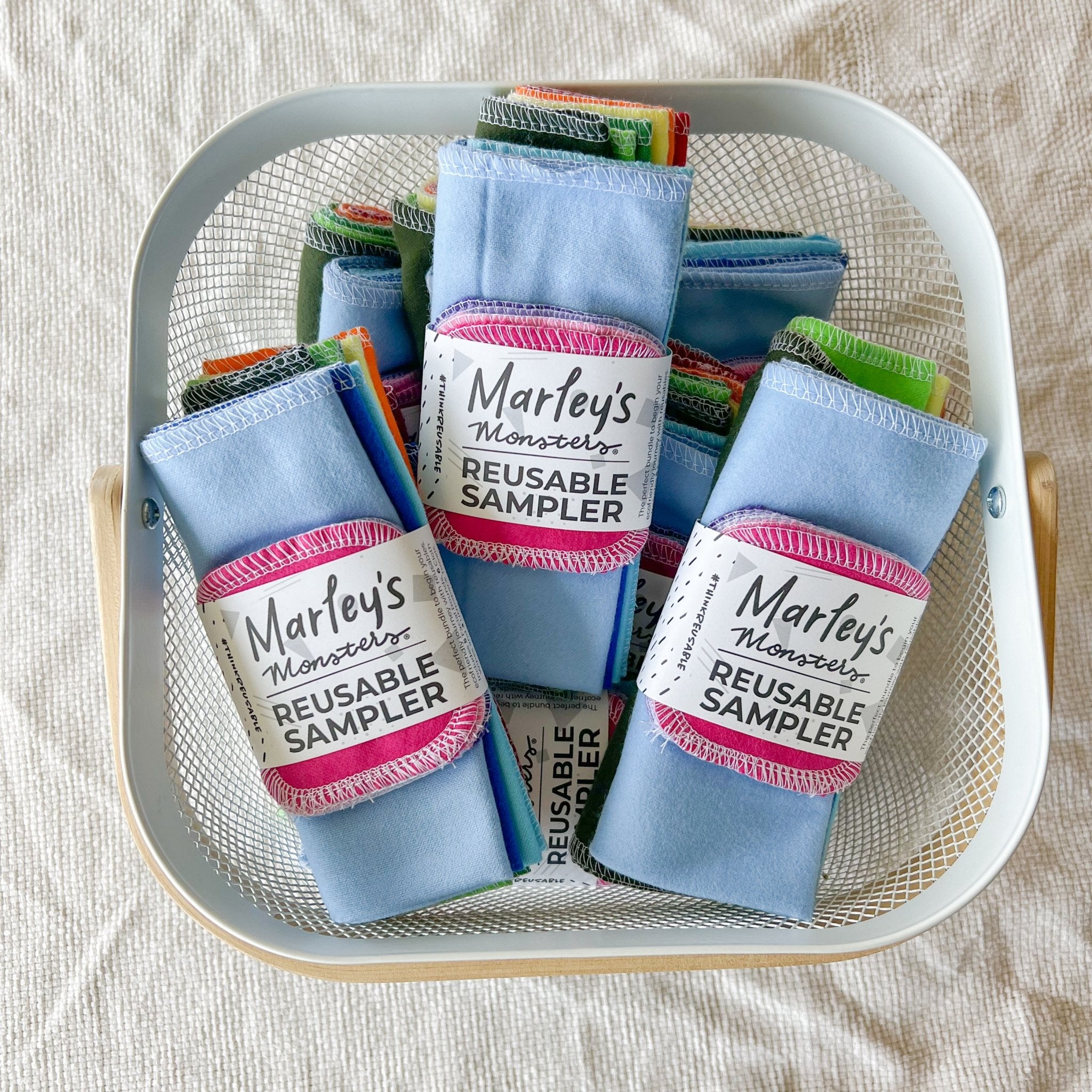 Reusable Cloth Sampler Set - Reusable Cloths | Marley's Monsters