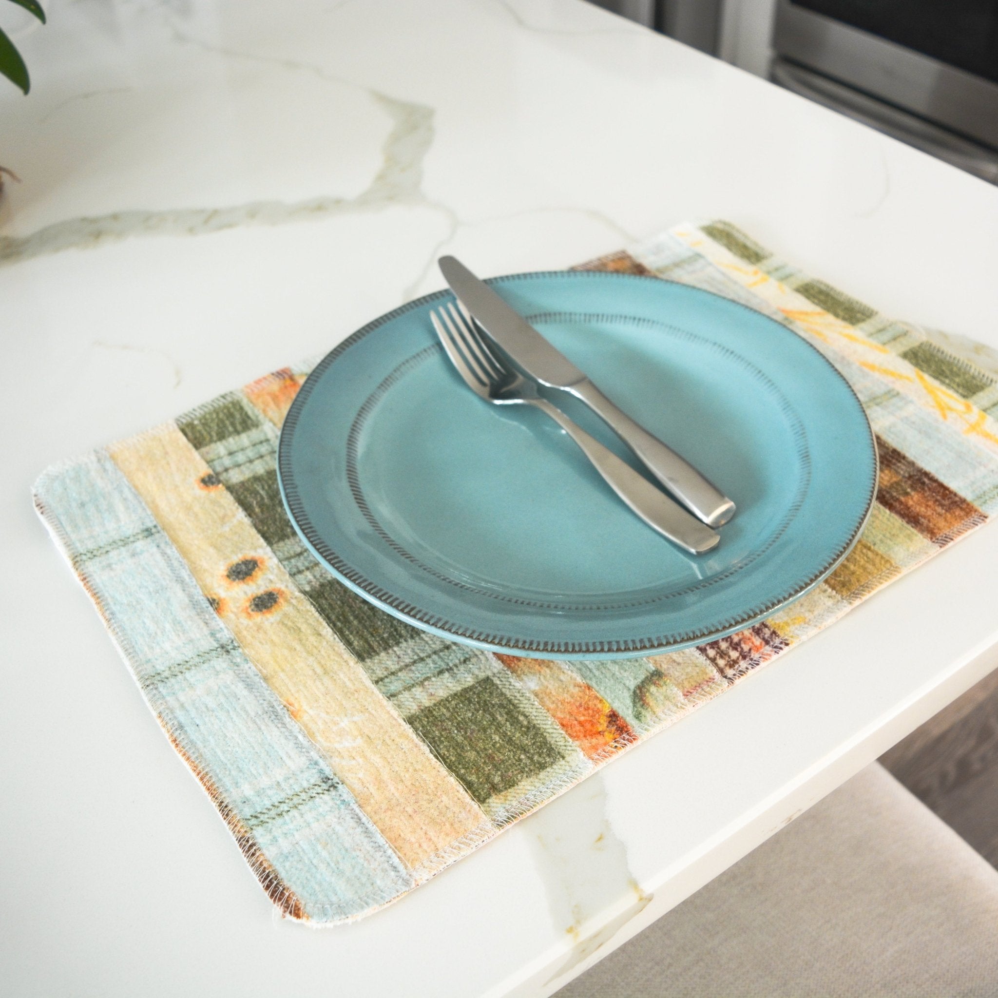 Scrap Felt Placemat: Fall Prints | Marley's Monsters