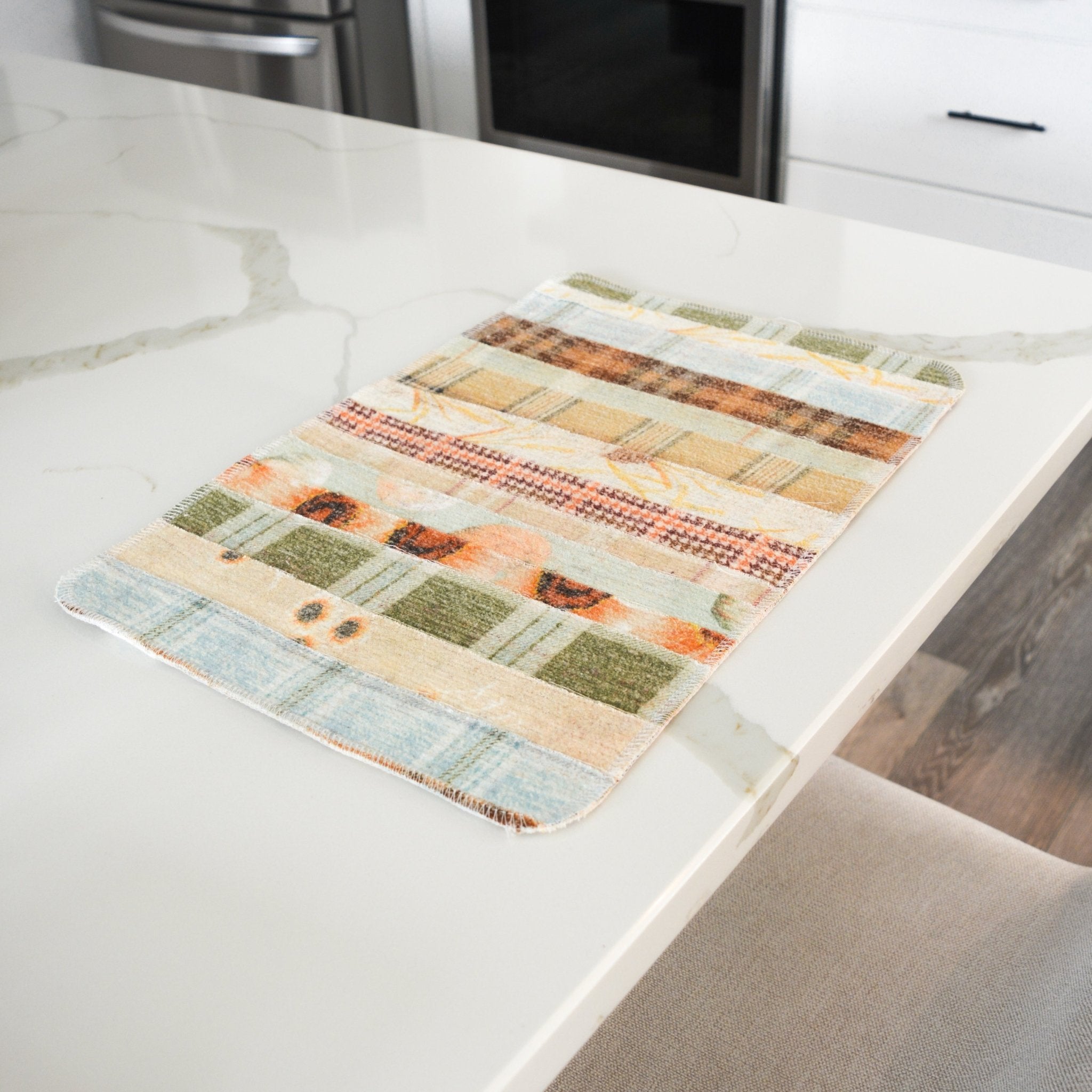 Scrap Felt Placemat: Fall Prints | Marley's Monsters