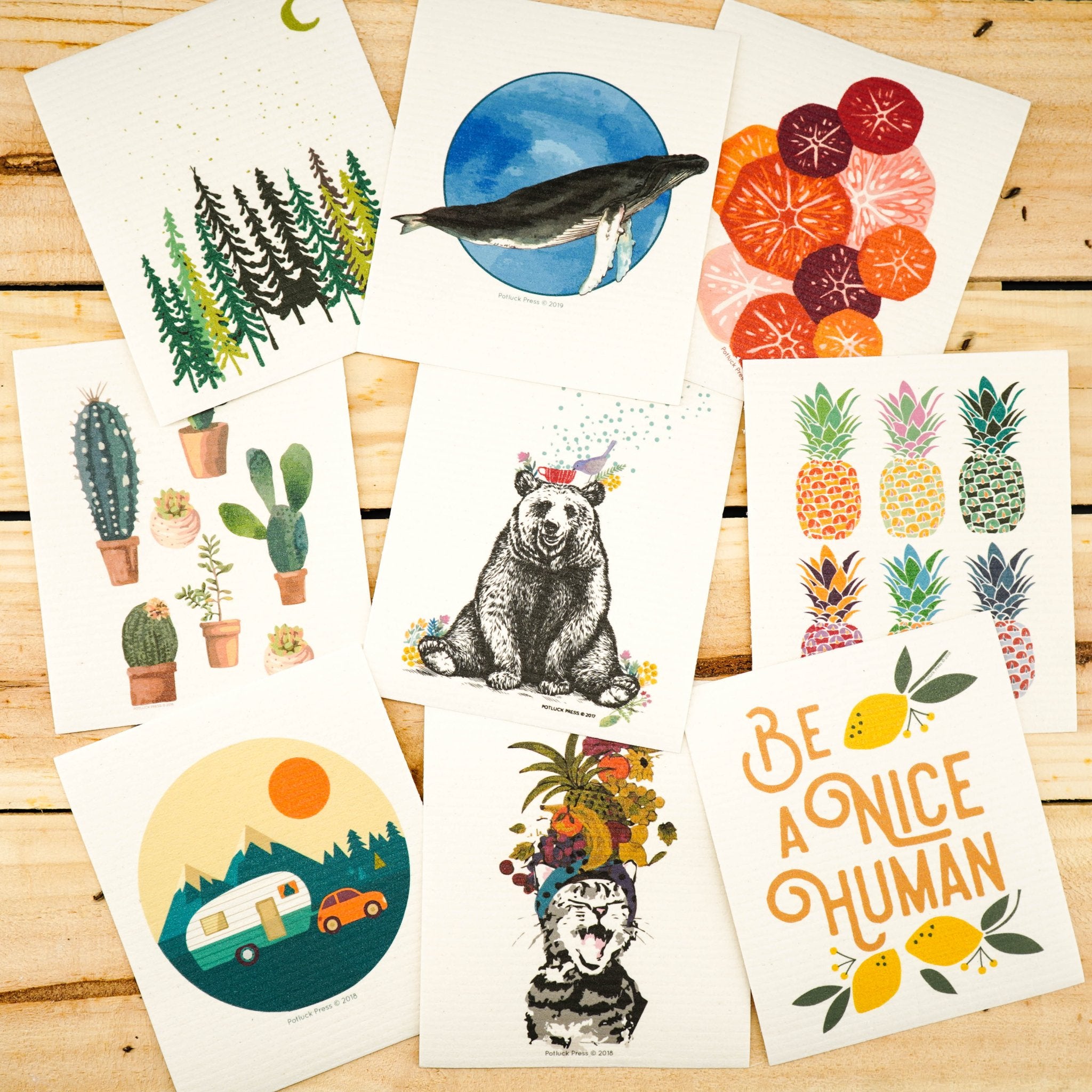 Swedish Dish Cloth | Reusable Dishcloth | Marley's Monsters